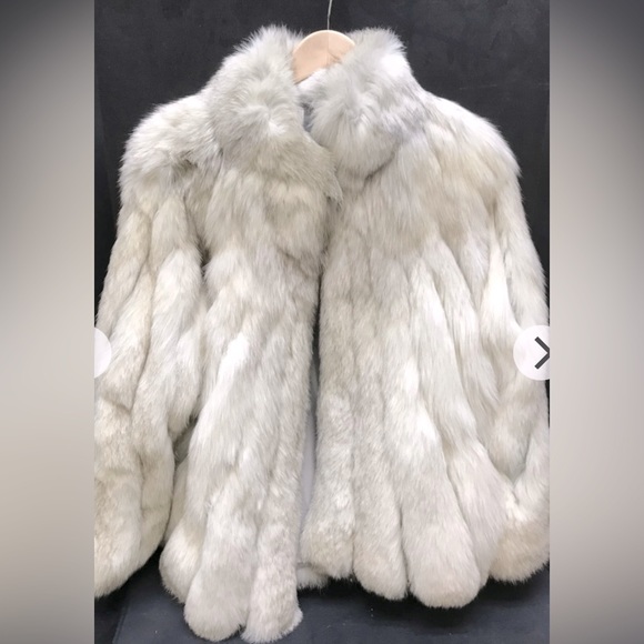 Saga Furs | Jackets & Coats | Saga Norwegian Blue Fox Fur Coat | Poshmark